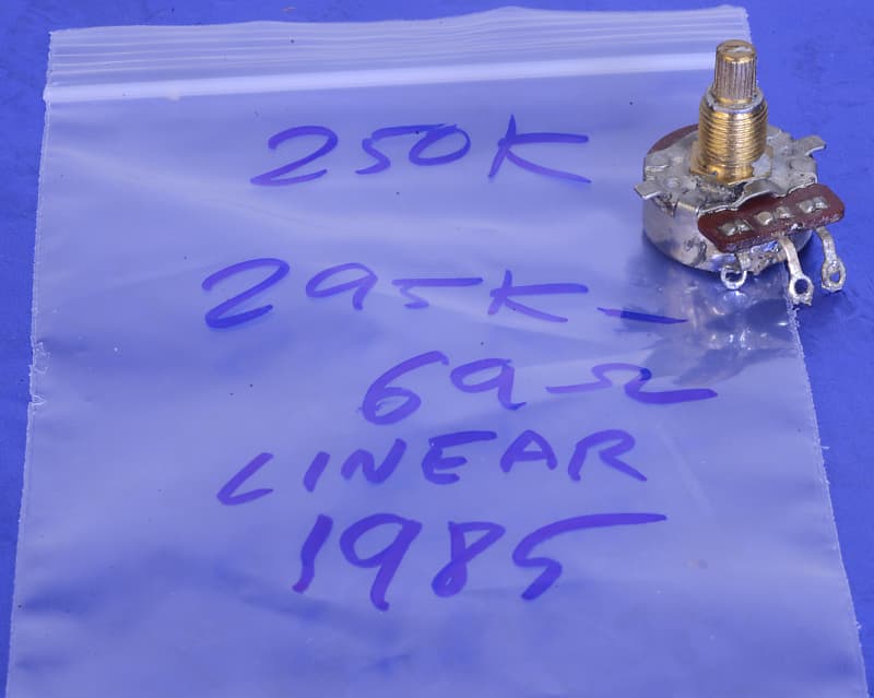 CTS 250K Linear Taper Split Shaft Pot 1982 Sweep 295K to 69 | Reverb