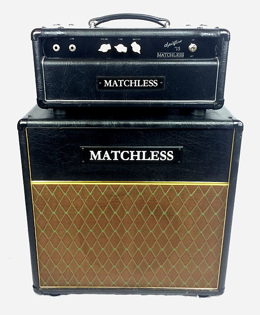 Matchless Spitfire 15 w/ 1x12 Matching Speaker Cabinet Black | Reverb
