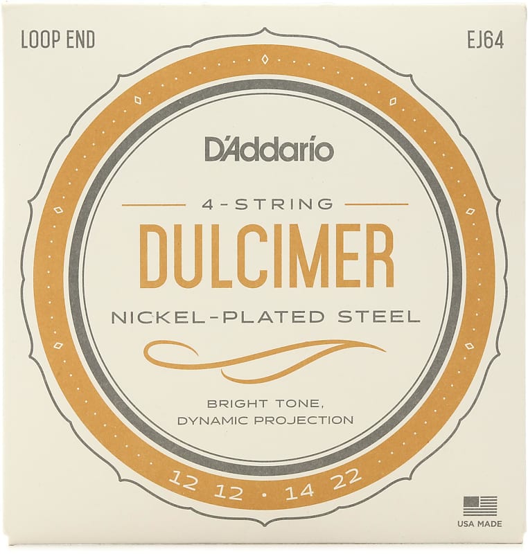 D'Addario EJ64 Loop End 4-String Dulcimer Strings (12-22) | Reverb