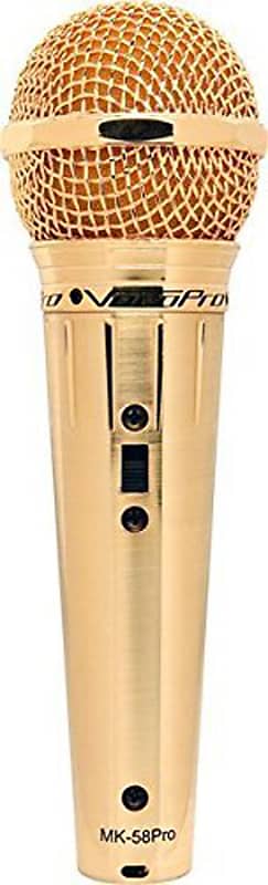 VocoPro - MK58PRO - Professional Vocal Microphone - Gold | Reverb