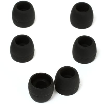 Mackie MP Series Medium Silicone Black Tips Kit | Reverb