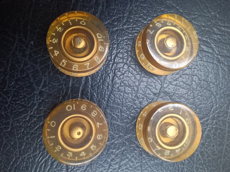 Gibson Speed Knobs 1970's - Gold | Reverb