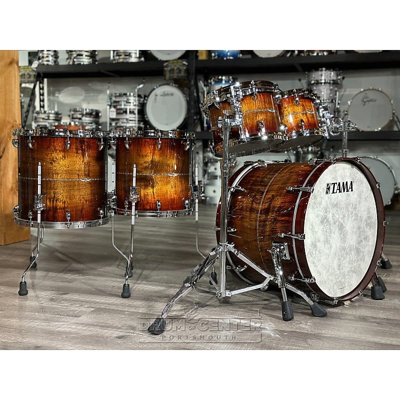 Tama Star Bubinga 5pc Drum Set Sunset Australian Acacia Burst | Reverb