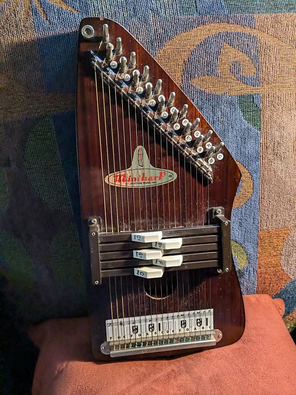 Vintage Chromaharp Mini Autoharp w/ Case and Accessories Made | Reverb