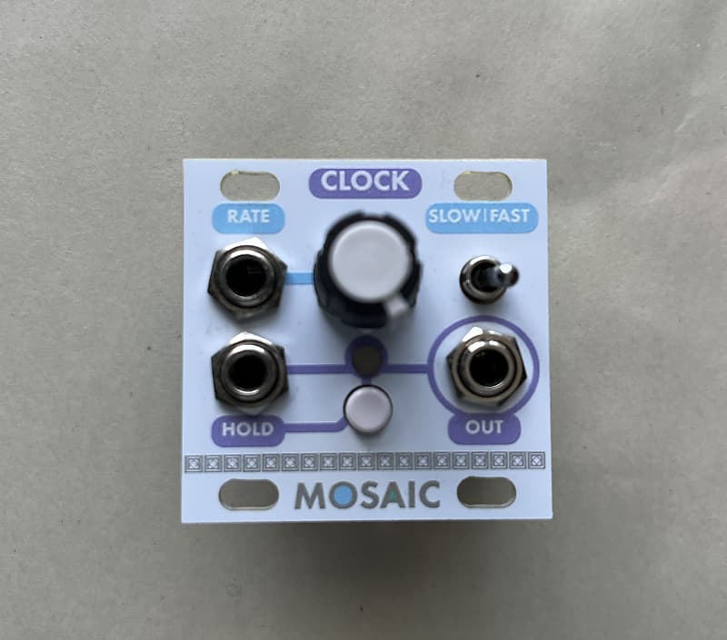 Mosaic clock 1u - white | Reverb