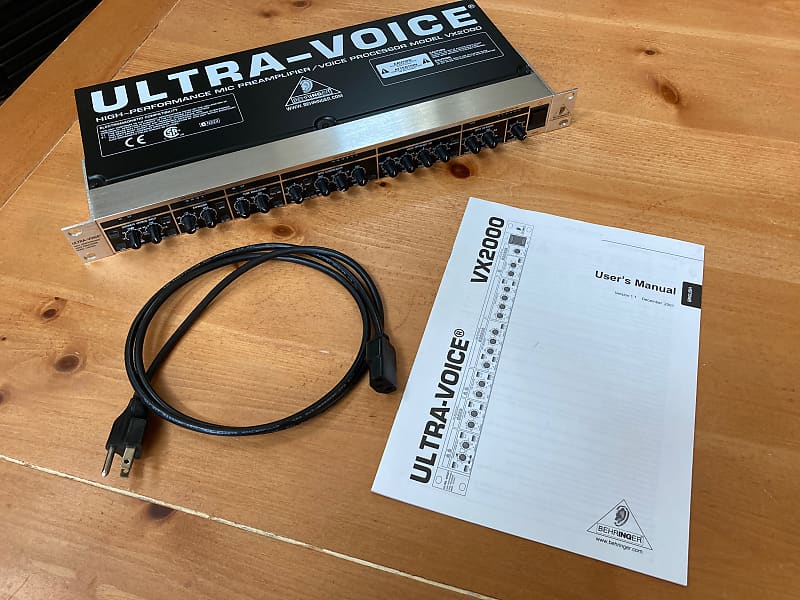 Behringer VX2000 Ultra Voice Vocal Preamp/Effects Processor | Reverb