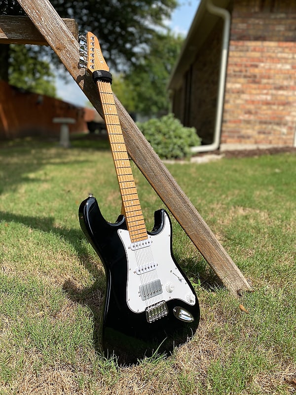 Kiesel Delos 2020 Black USA custom shop hard tail strat | Reverb
