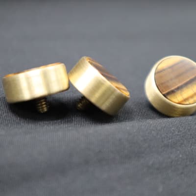 Custom Bach Stradivarius Tiger Eye Finger Buttons | Reverb