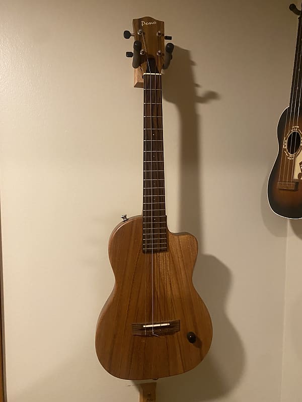 Pono BE Solid Acacia Electric Baritone Solid Body Ukulele | Reverb