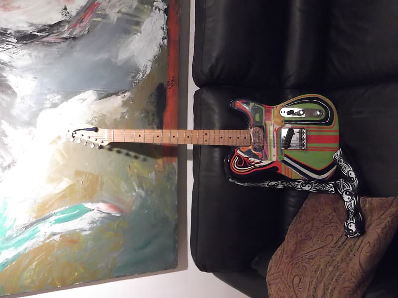 Fender Telecaster 1967 Maple neck, Custom paint over white | Reverb