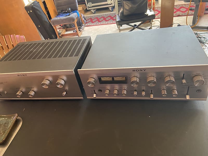 Vintage Sony 1970's 2000 preamp, 3200F and 3130F amplifiers | Reverb