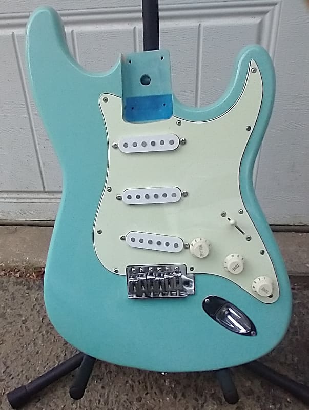 Loaded Blue Strat Style Body blue | Reverb