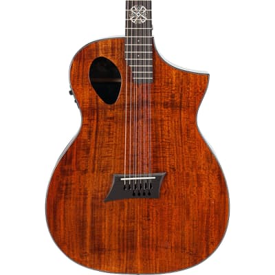 Rossetti 10 String Acoustic Electric Guitar Black Black | Reverb