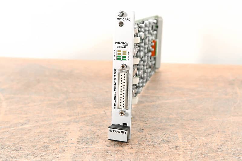 Studer Mic/Line In Card for D21m Modular I/O System CG01HCG | Reverb