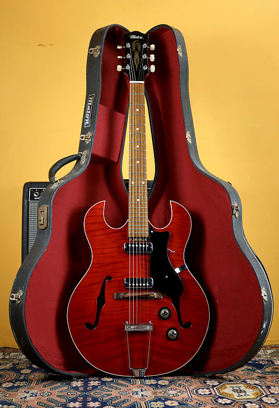 1965 Maton (Australia) DC545 Cherry Red Thinline Electric | Reverb