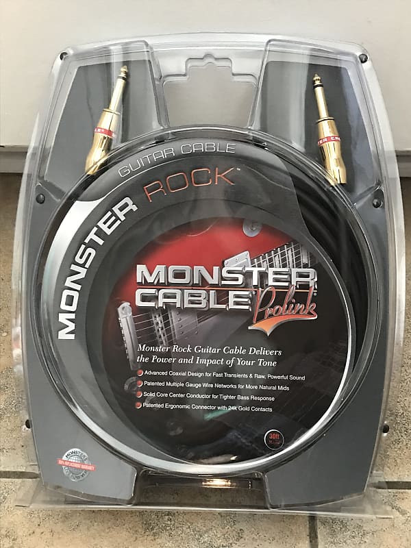 Monster Cable Monster Rock Guitar Cable 30ft | Reverb