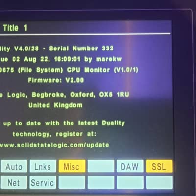 Solid State Logic SSL Duality Delta 48 channel | Reverb