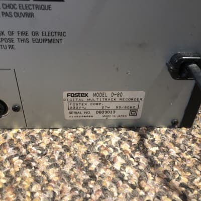 rare Fostex D-80 - Vintage Digital 8-Track Digital Multitrack | Reverb