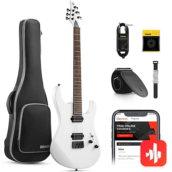 Donner DMT-100 39" Matte Electric Guitar Kit Solid Body with | Reverb