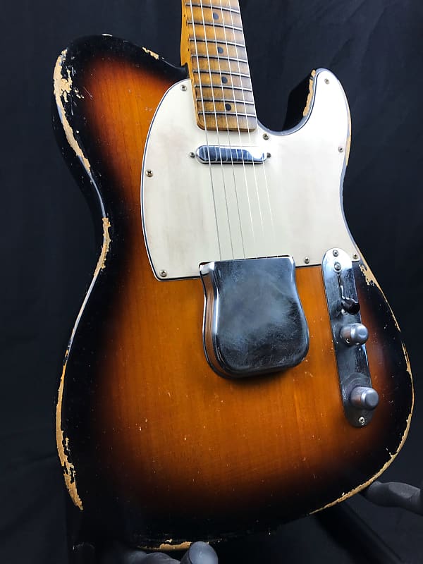Custom Telecaster, Heavy Relic, 2-Tone Sunburst | Reverb