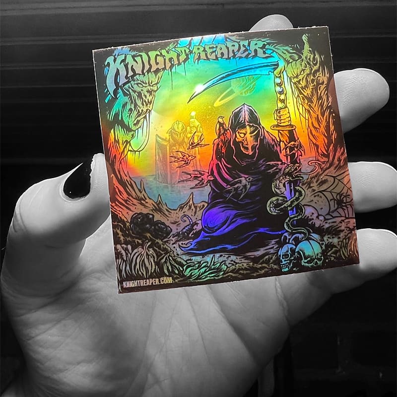 Knight Reaper Holographic cover sticker | Reverb
