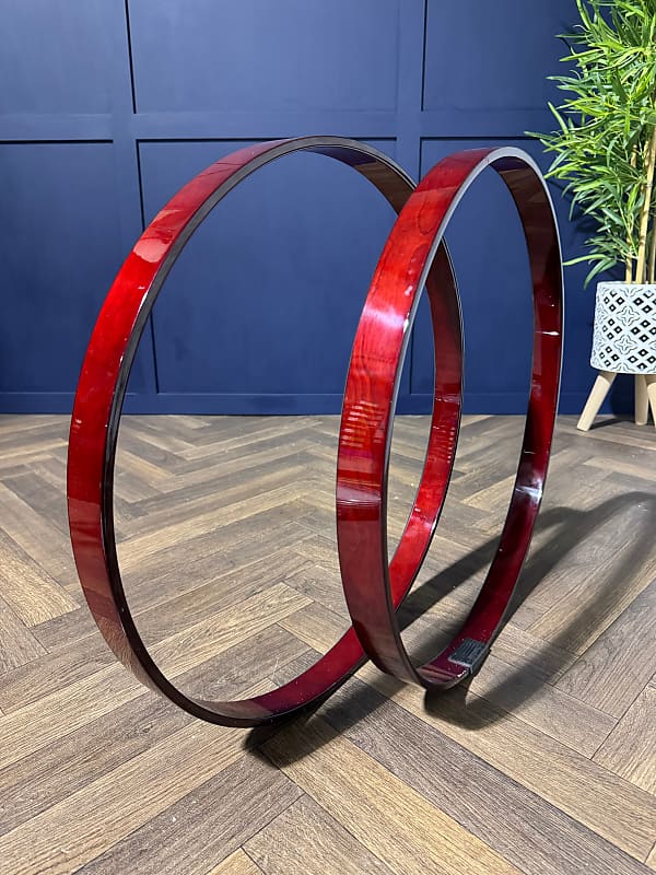 Yamaha Stage Custom Birch Bass Drum 22” Wooden Hoops Rims | Reverb UK