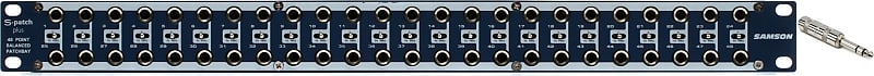 Samson S-Patch Plus 48-point Balanced Patchbay Bundle with | Reverb