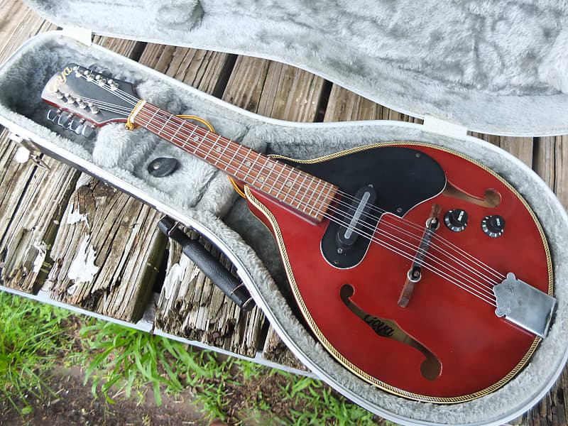 Goya Martin GM-23E A style electric mandolin - Mahogany Brown | Reverb