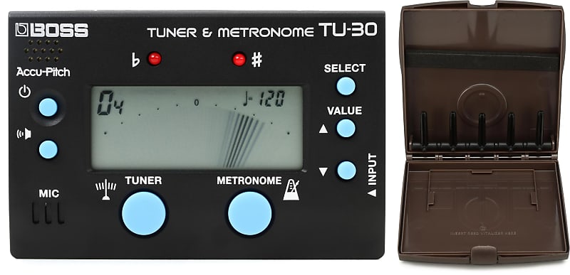 Boss TU-30 Metronome and Tuner Bundle with D'Addario | Reverb