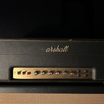 1966 Marshall JTM45 & 4x12 Cab Stack- Gary Moore Owned！Black | Reverb