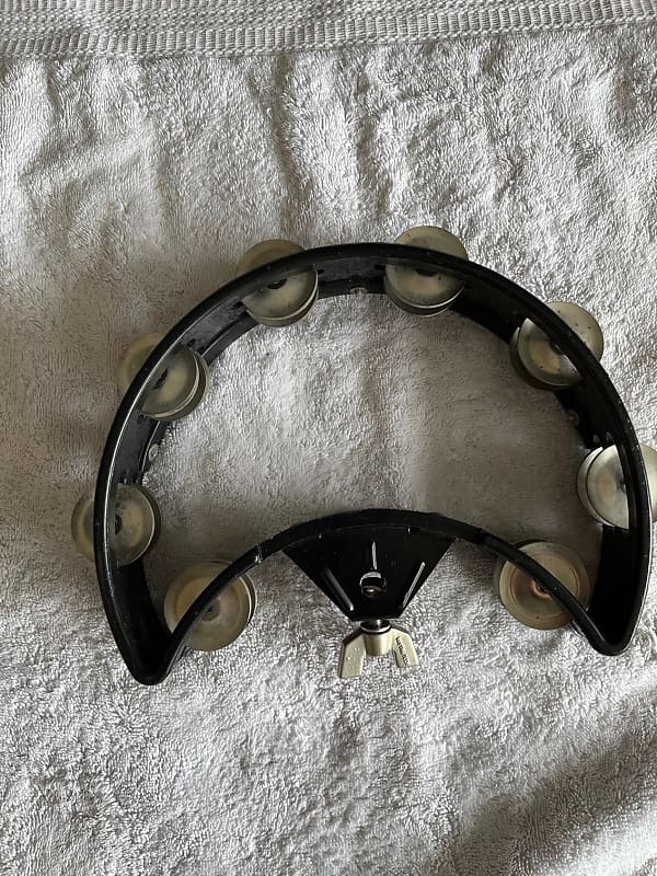 Rhythm Tech DST - Tambourine with Bracket - Black | Reverb