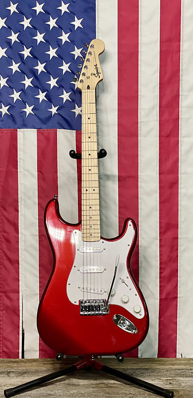 Squier FSR Affinity Stratocaster - Candy Apple Red | Reverb
