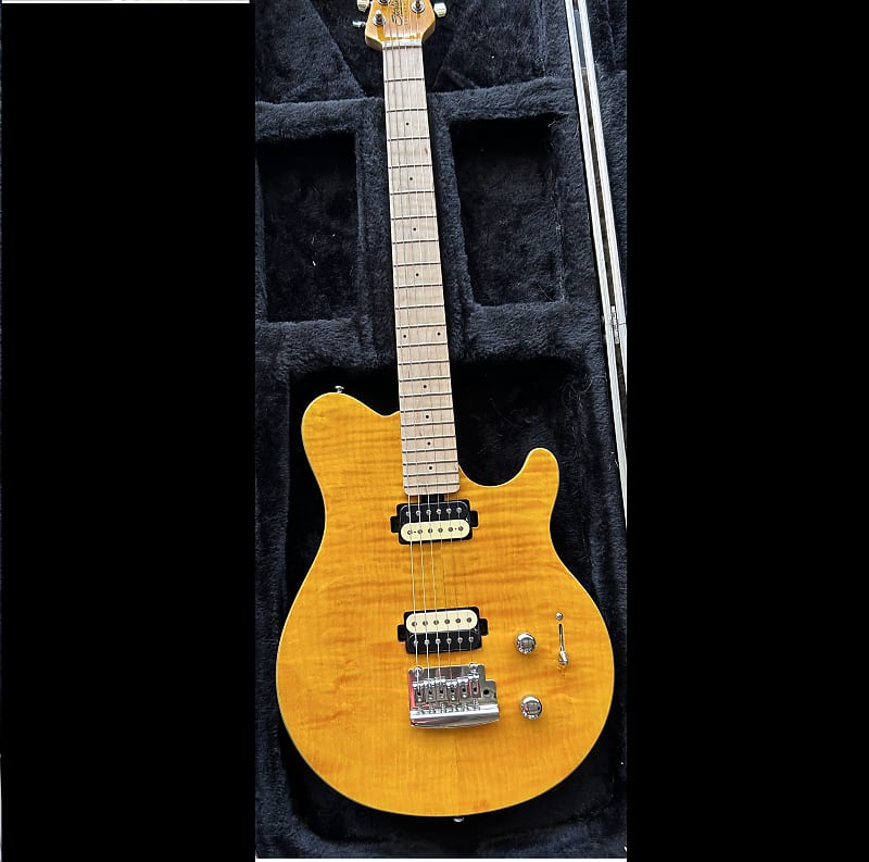 Sterling Axis AX40 AX-40 Guitar 2021 - Guitar Flame Maple Top | Reverb