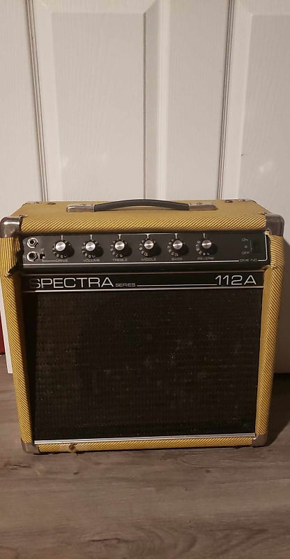 Dean Markley Spectra 112A 80s - Blonde tolex spring reverb | Reverb