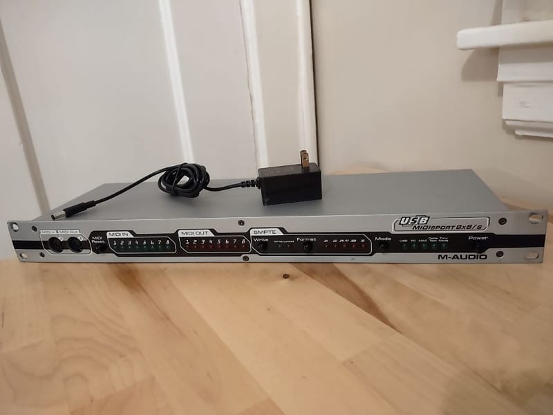 M-Audio USB Midisport 8x8/s - Silver - 1U rackmount - Windows | Reverb
