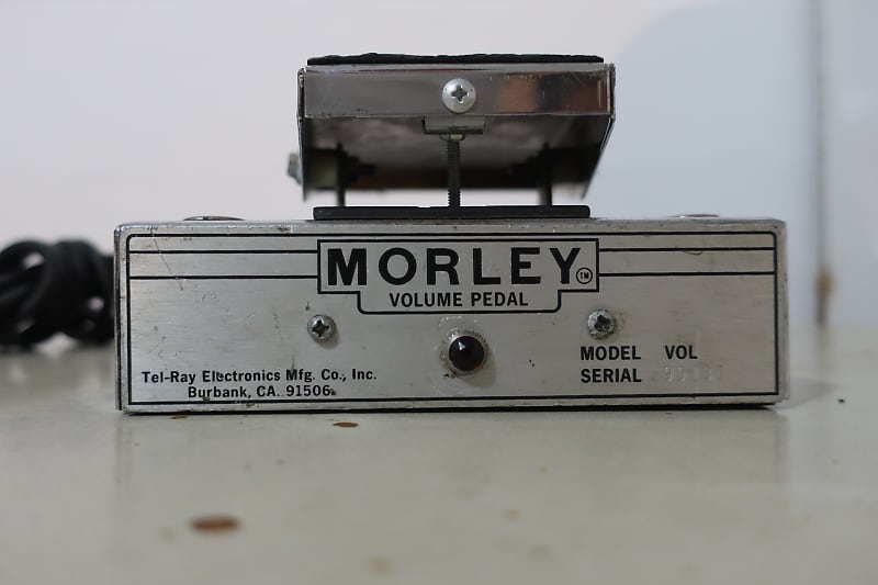 Vintage 1970s Morley Volume Guitar Effects Pedal Chrome Metal | Reverb