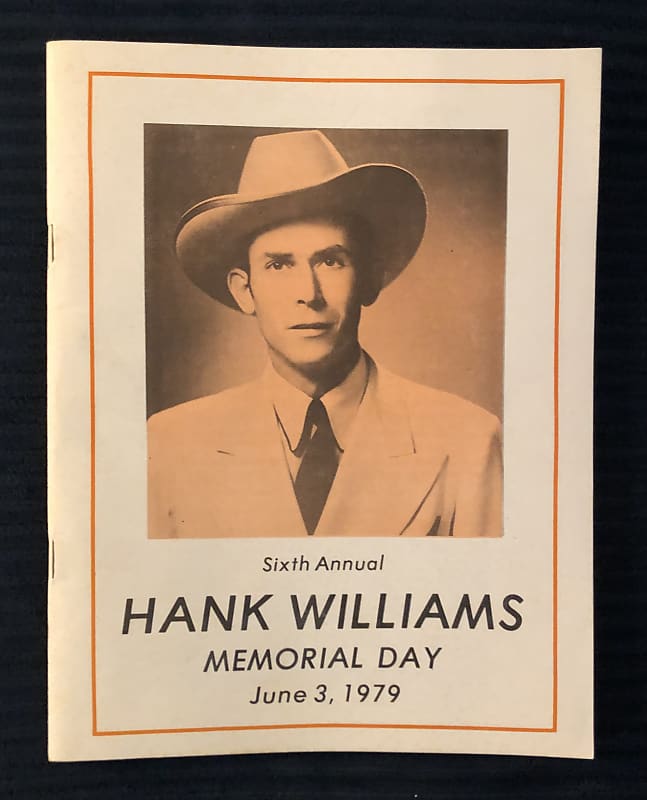 Hank Williams Memorial Day Program 1979 | Reverb