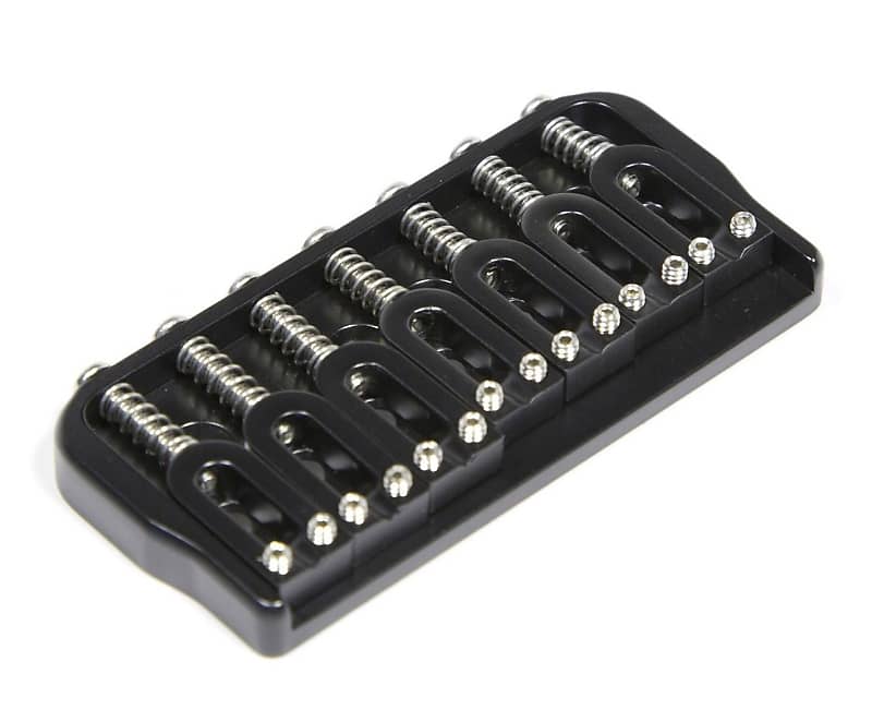 Hipshot 41075B 7-String Hardtail Fixed Electric Guitar Bridge | Reverb