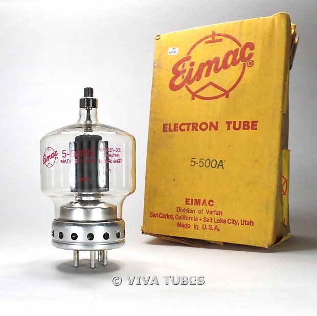 NIB Eimac USA 5-500A Plate Get Vacuum Tube | Reverb