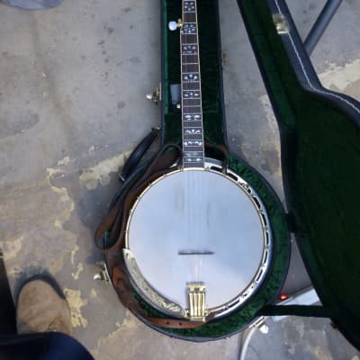 Samick Masterpiece 5 String Resonator Banjo with Gold | Reverb