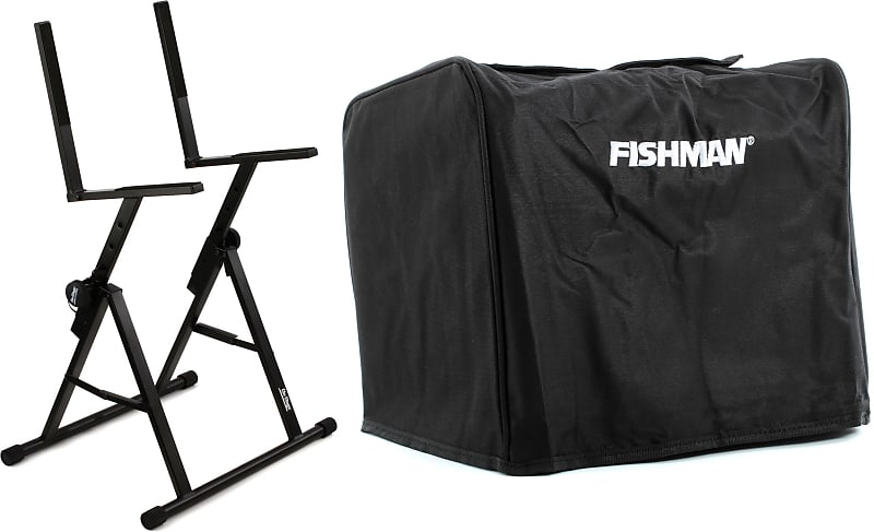 On-Stage RS7000 Tilt-back Amp Stand Bundle with Fishman | Reverb