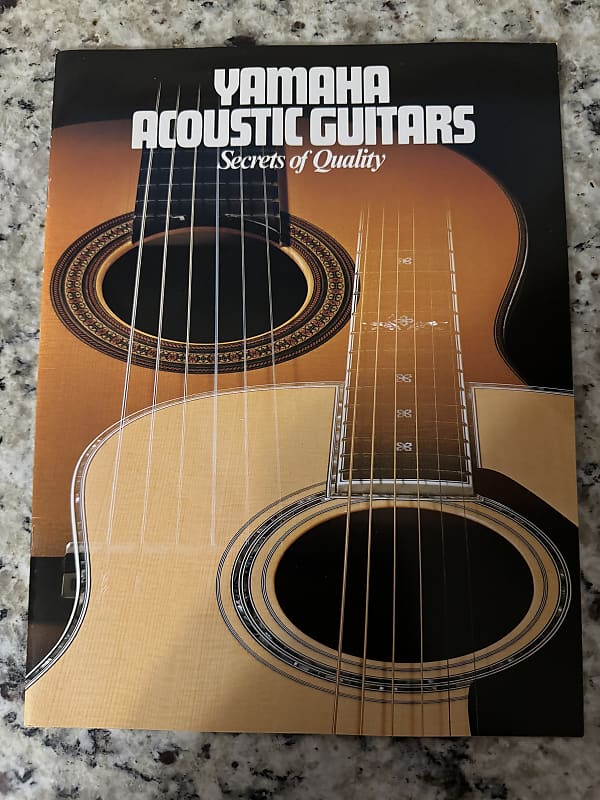 Yamaha Acoustic Guitar Secrets of Quality 1984 Woods bridge | Reverb