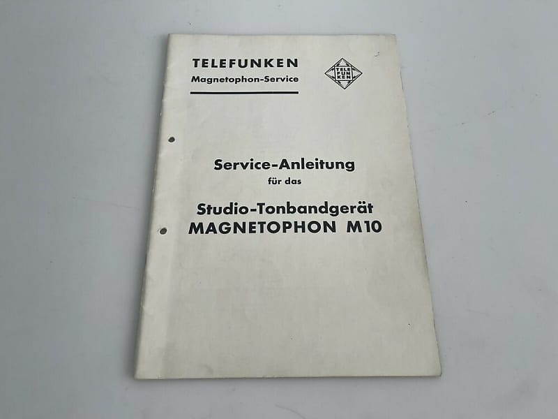 Telefunken M10 Service-Anleitung / Service Manual (Deutsch / | Reverb
