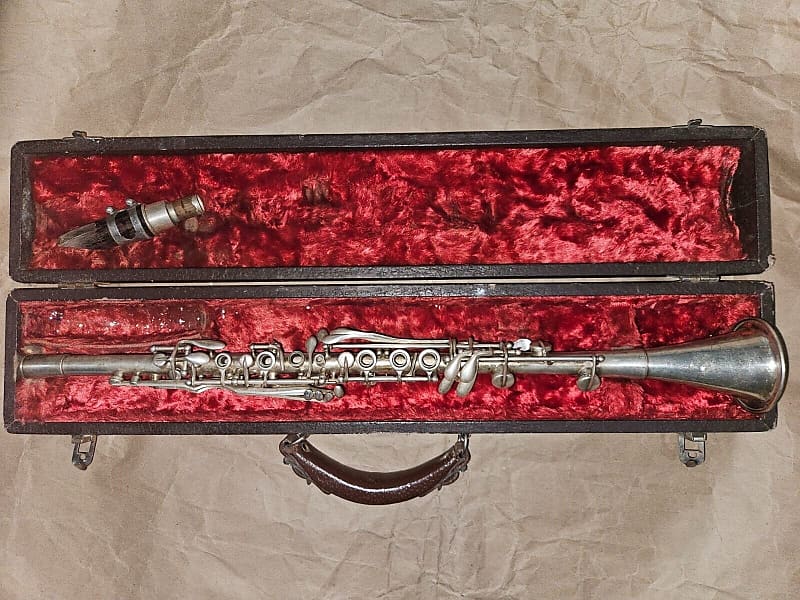 Cavalier American Silver-Plated Metal Clarinet, USA, Very | Reverb