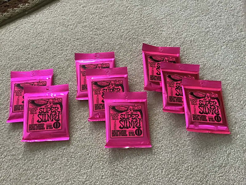 8 packs - Ernie Ball 2223 - Super Slinky 9-42 Nickel Wound | Reverb