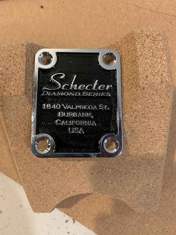 Schecter Stratocaster 2022 Diamond Series Neck Plate | Reverb
