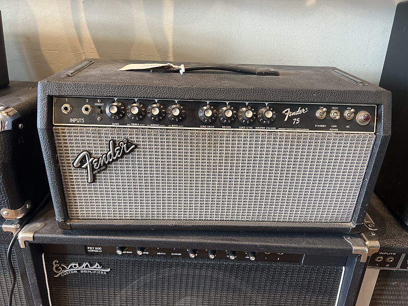 Fender 75 Guitar Tube Amplifier Head, Hand Wired, Two | Reverb