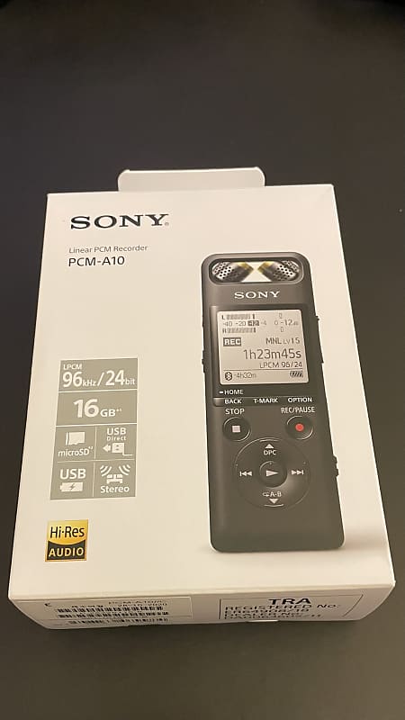 2021 Sony PCM-A10 Linear PCM Recorder w/ Bluetooth, Black | Reverb