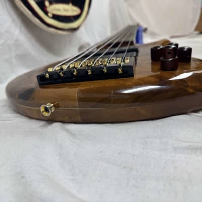 Roscoe SKB-3006 SKB3006 6-string Bass with Myrtle top + Case | Reverb