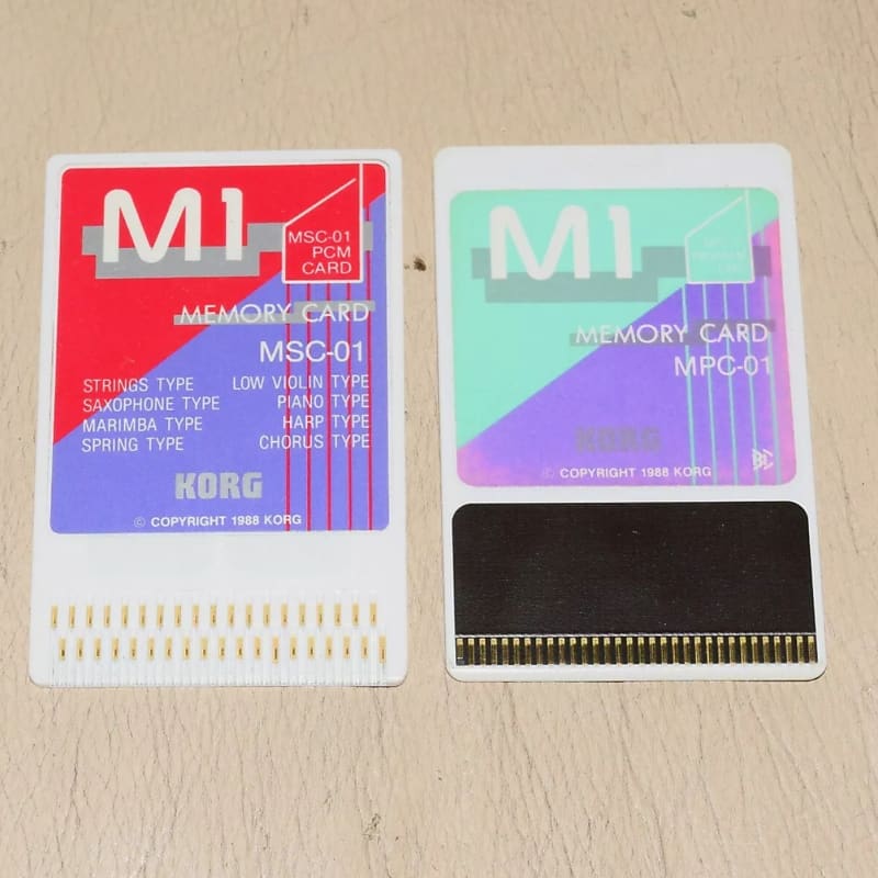 Korg M1 PCM PROGRAM CARDS BRASS MSC-1S MSC-01/MPC-01. | Reverb UK